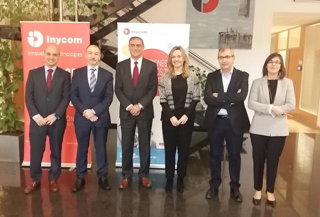 Pilar Alegría conoce la apuesta en I+D+i de la empresa aragonesa Inycom